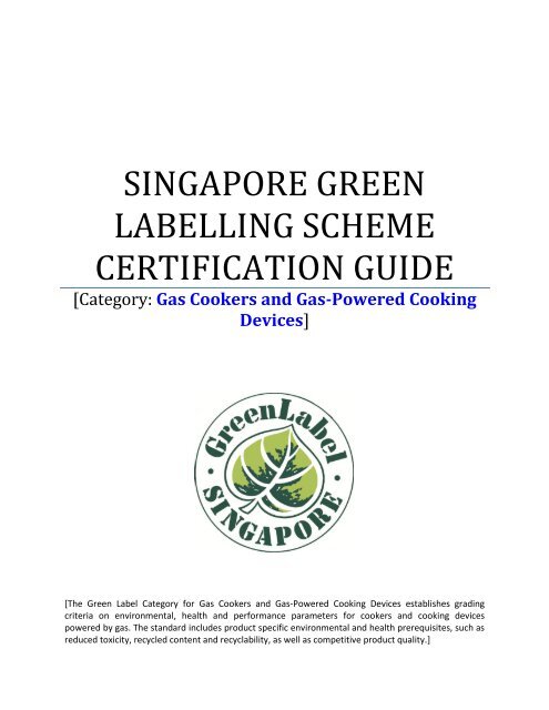 GREEN LABEL - Singapore Environment Council