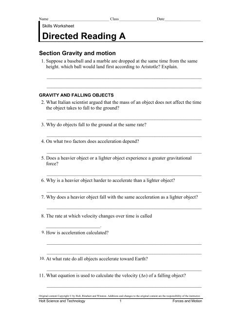 Chapter 2 Section 1 Reading Help