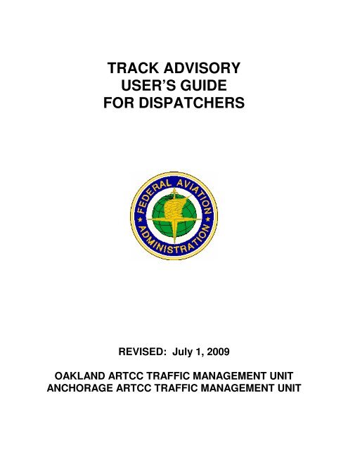 (PACOTS) - Track Users Guide for Dispatchers - World Air Ops