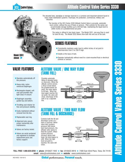 ocvmanual_series3330 6panel.qxd - OCV Control Valves