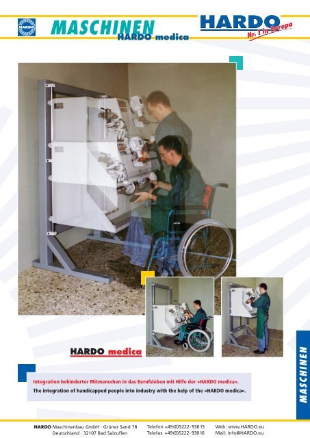 maschinen m a s c h in e n - Hardo Maschinenbau GmbH