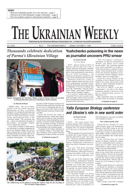 September - The Ukrainian Weekly