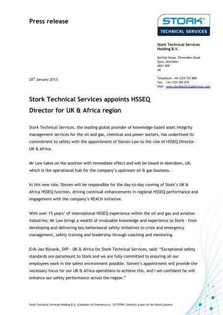 Download PDF version - Stork Technical Services
