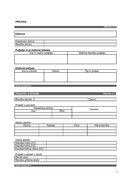 Obrazci za vpis v kataster stavb - Geodetska uprava Republike ...