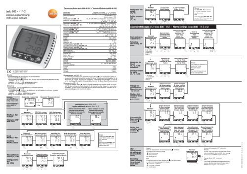 Handleiding testo 608