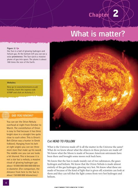 Heinemann IGCSE Chemistry Chapter 2 - Pearson Schools
