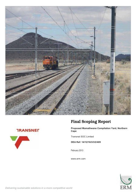 Final Scoping Report - ERM