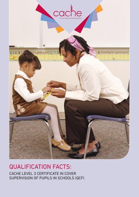 CACHE Level 3 Certificate in Cover Supervision of Pupils in Schools ...