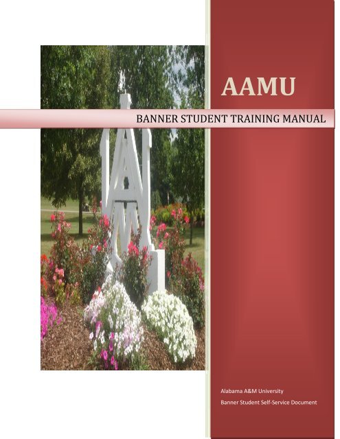 Banner Student Self Service Guide - Alabama A&M University