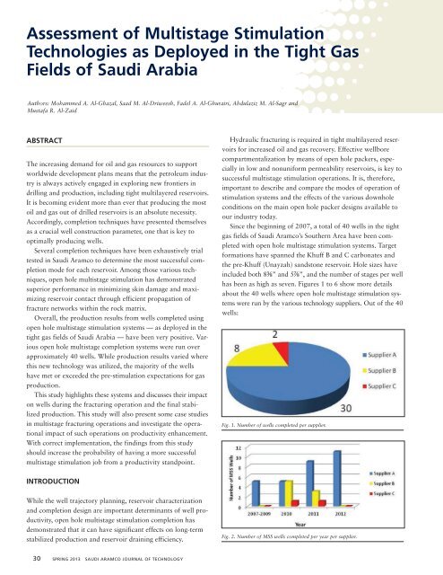 Assessment of Multistage Stimulation Technologies ... - Saudi Aramco