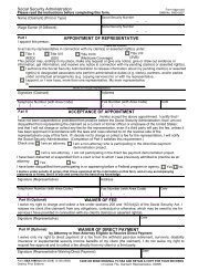 SSA-1696 - Social Security Advisory Service