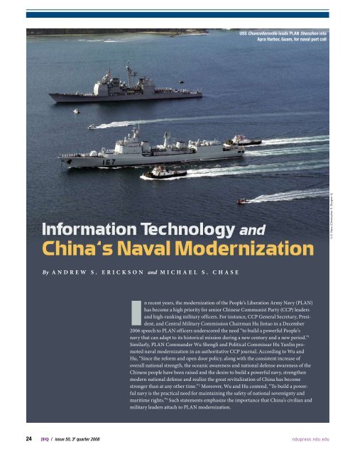 Information Technology and China's Naval Modernization
