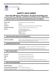 SAFETY DATA SHEET Anti Set-Off Spray Powders ... - Offset Supplies
