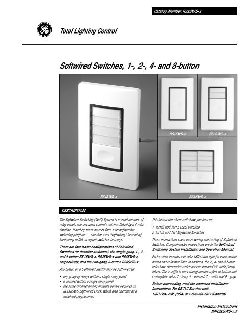 Softwired Switches, 1-, 2-, 4- And 8-Button - Chipkin Automation ...