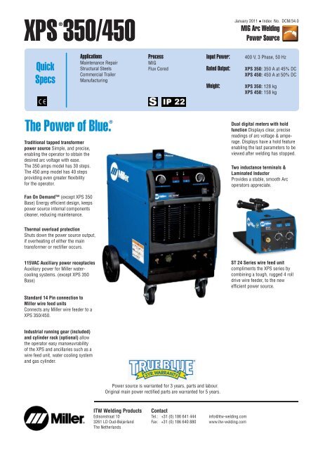 XPS 350/450 - ITW Welding