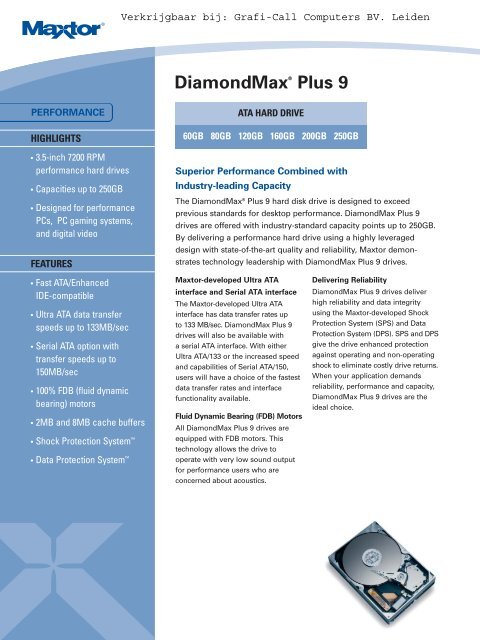 Maxtor DiamondMax Plus 9 120GB SATA - Grafi-Call