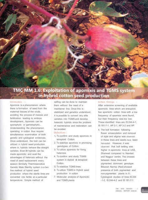 Apomixis is a phenomenon where there is formation of seed from ...