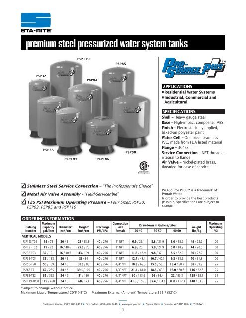 premium steel pressurized water system tanks - Experteau