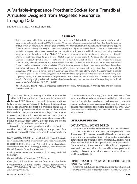 A Variable-Impedance Prosthetic Socket for a Transtibial Amputee ...