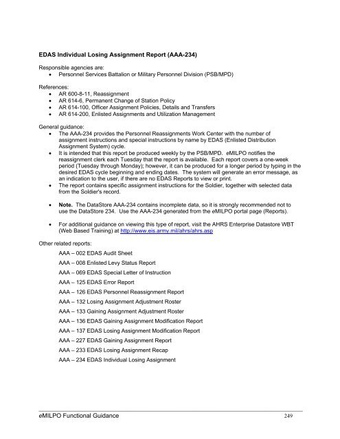 AAA – 234 EDAS Individu