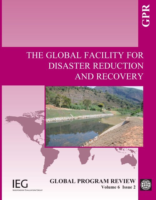 The Global Facility for Disaster Reduction and Recovery (GFDRR)