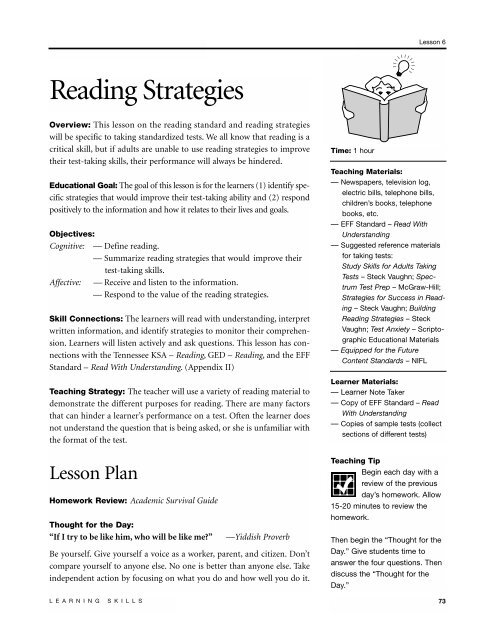 Reading Strategies