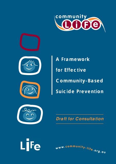 A framework for effective community-based suicide prevention