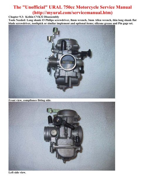 Part 13B: Keihin CVK32 Disassembly - Good Karma Productions