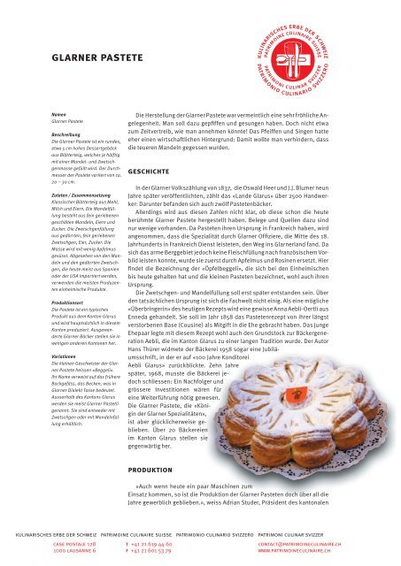 glarner pastete - Glarus24.ch