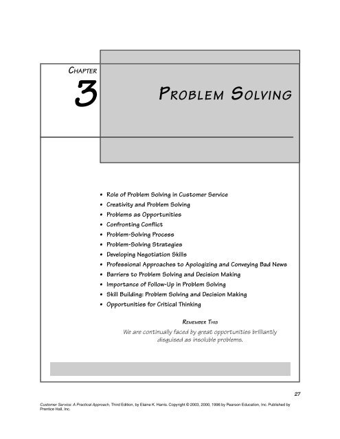 PROBLEM SOLVING - Pearson Learning Solutions