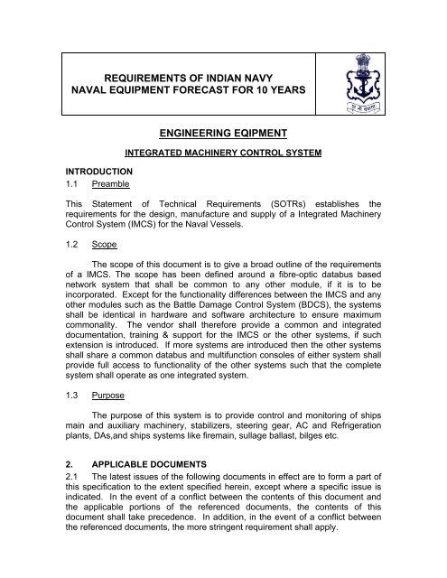Integrated Machinery Control System