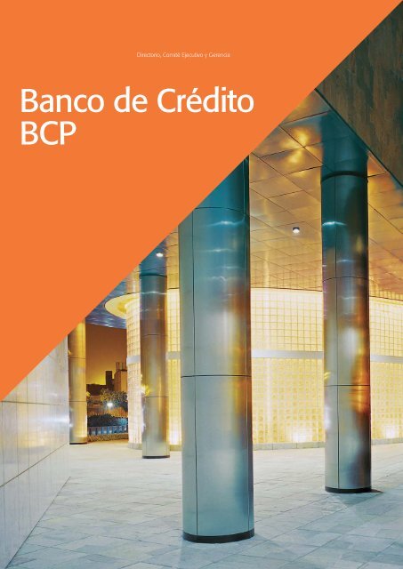 Directorio y Gerencia - Banco de CrÃƒÂ©dito>>BCP