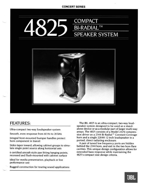 4825 - JBL Professional