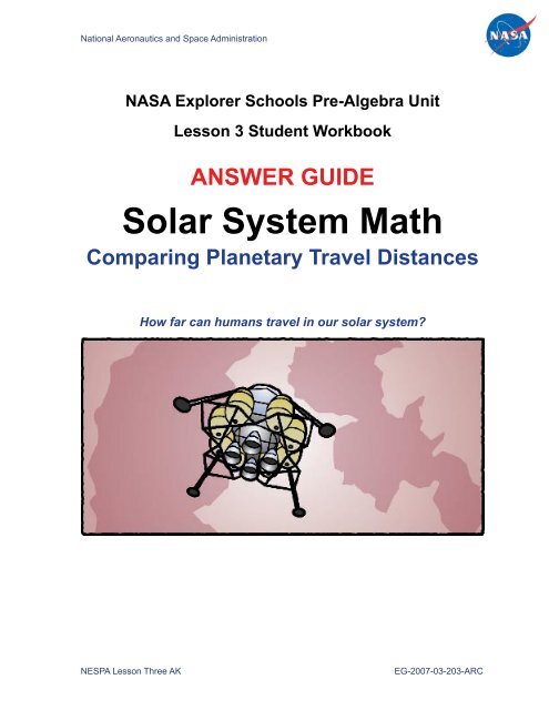 Solar System Math - NASA Quest!