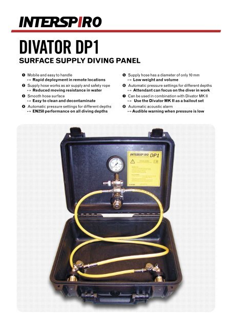 DIVATOR DP1 - Interspiro