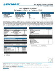 DYMAX 1181-M-GEL Medical Device Adhesive Product Data Sheet