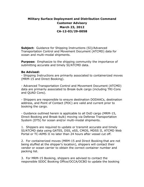Guidance for Shi - SDDC
