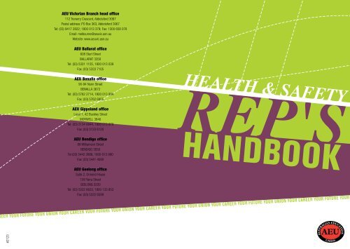 HSR handbook download here - Australian Education Union ...