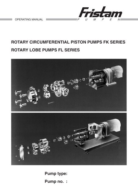 Fristam FK-FL Manual - Consolidated Pumps