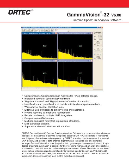 A66-B32 GammaVision-32 Gamma Spectrum Analysis ... - Envinet a.s.