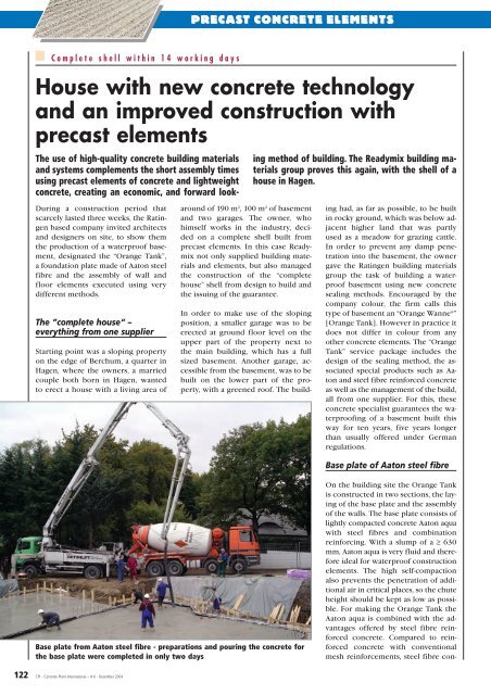 House with new concrete technology and an improved construction ...