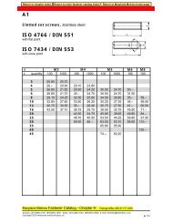 A1 ISO 4766 / DIN 551 ISO 7434 / DIN 553 - Maryland Metrics