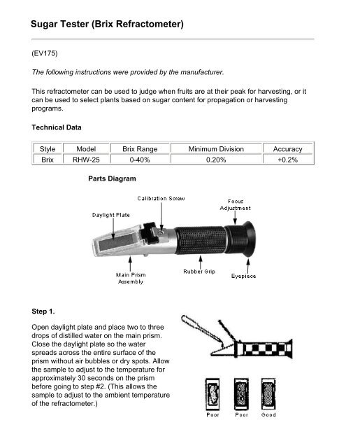 CP-002 Calibration Of Hand Held Optical Refractometer PDF, 53% OFF