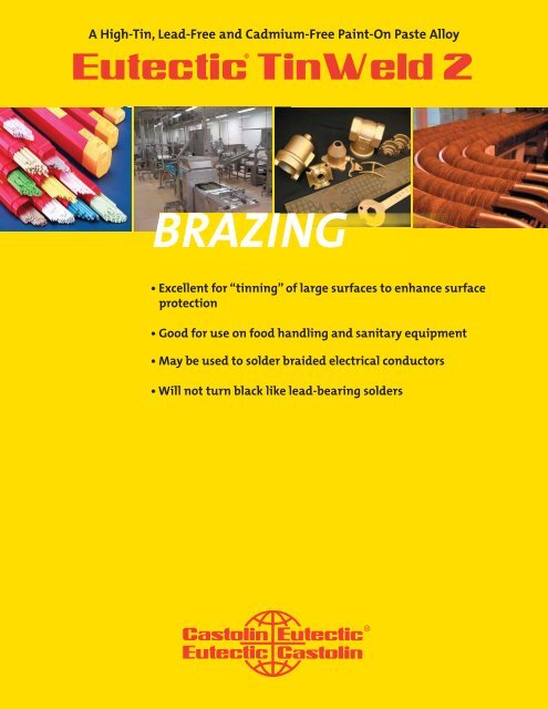 TinWeld 2.indd - Castolin Eutectic