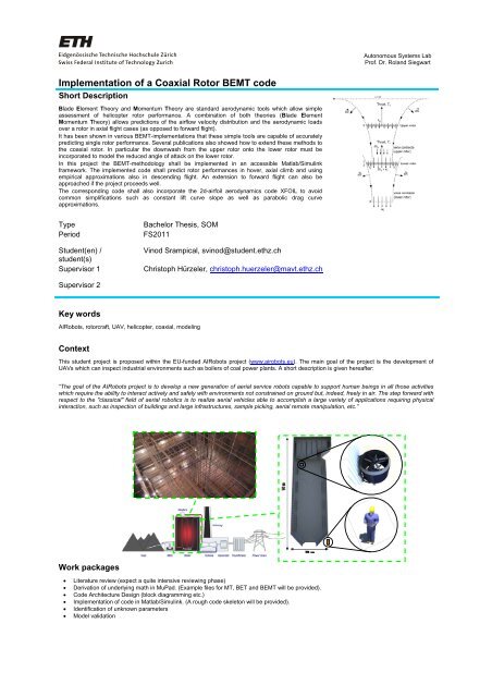 Implementation of a Coaxial Rotor BEMT code - Student Projects