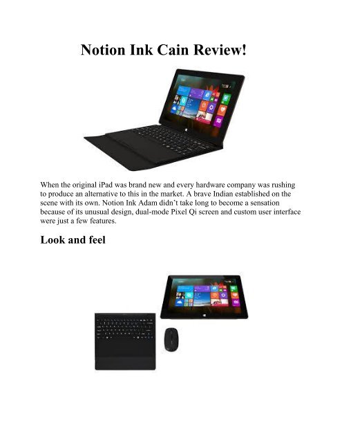 Notion Ink Cain Review!