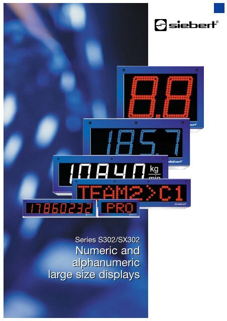 Numeric and alphanumeric large size displays Numeric ... - Multiprox