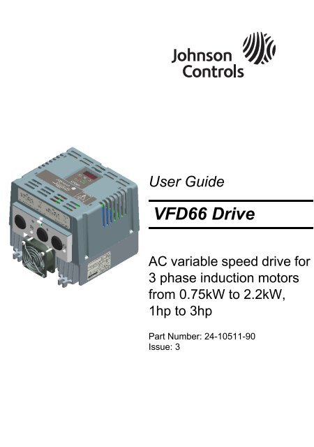 VFD66 Drive User Guide - Johnson Controls - Johnson Controls Inc.