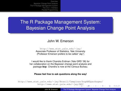 Bayesian Change Point Analysis