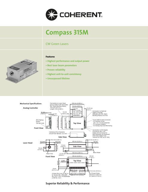 Compass 315M Data Sheet - Coherent